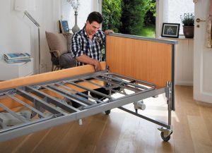 Buy Hospital Bed Package - Bed, Mattress, Sides, Table